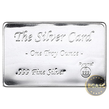 Buy 1 oz The Silver Card by Pyromet (25-Pack in Box) - The Silver Card ...
