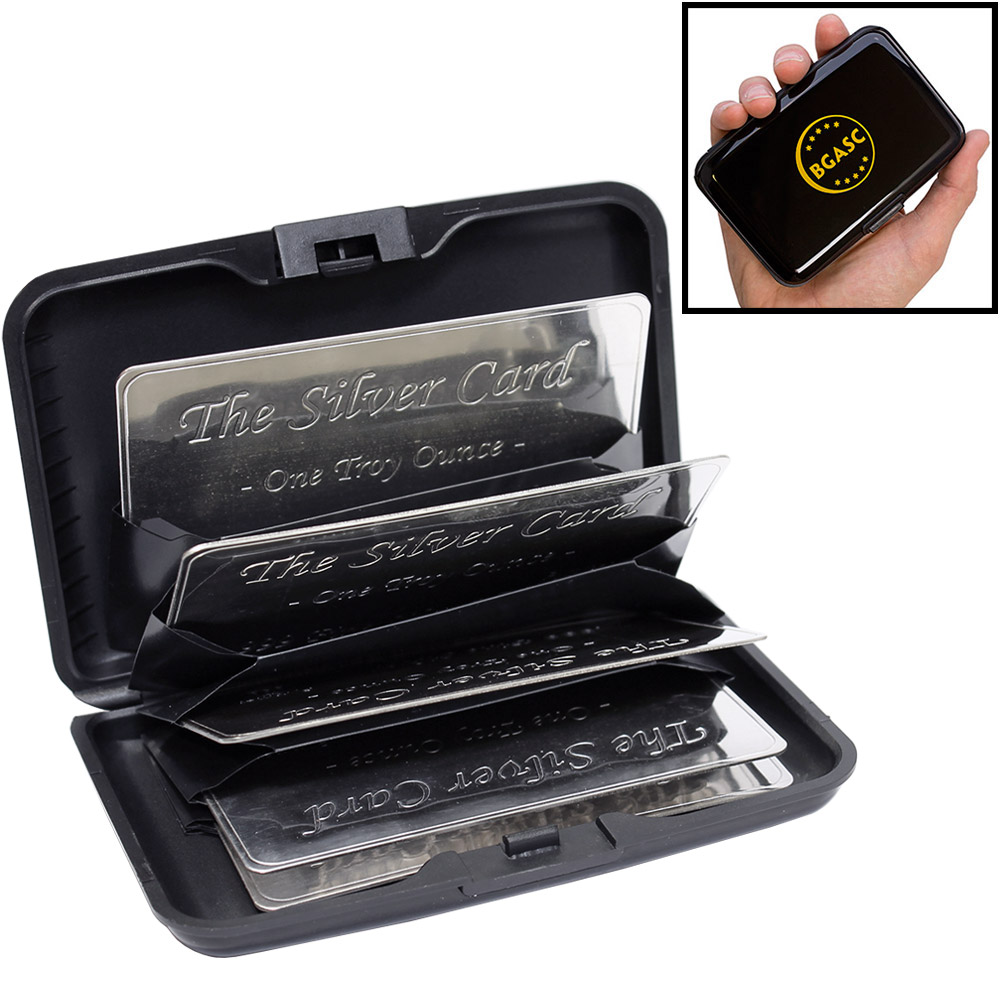 Buy 1 oz The Silver Card by Pyromet (5-Pack in Security Case) - Unique ...