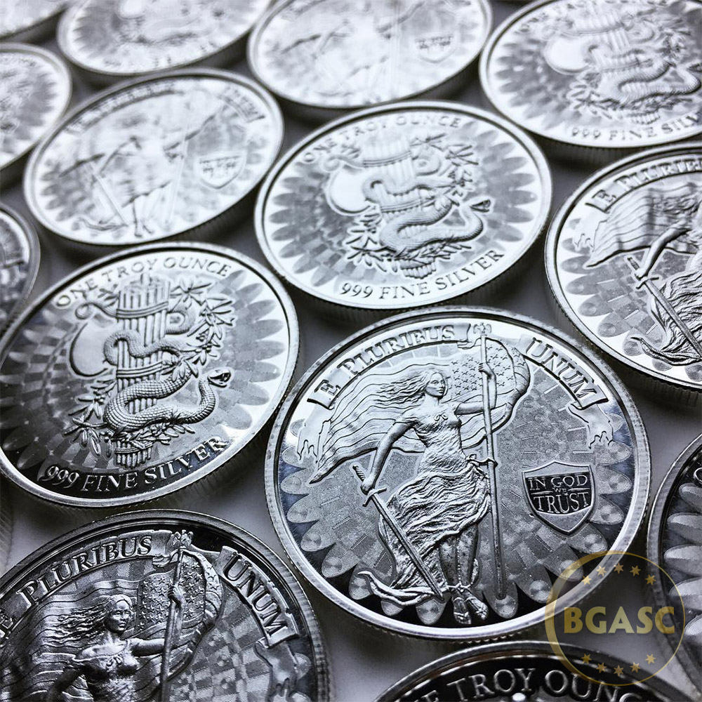 Buy 1 oz Silver Liberty & Unity High Relief Micro-Engraved Rounds .999 ...