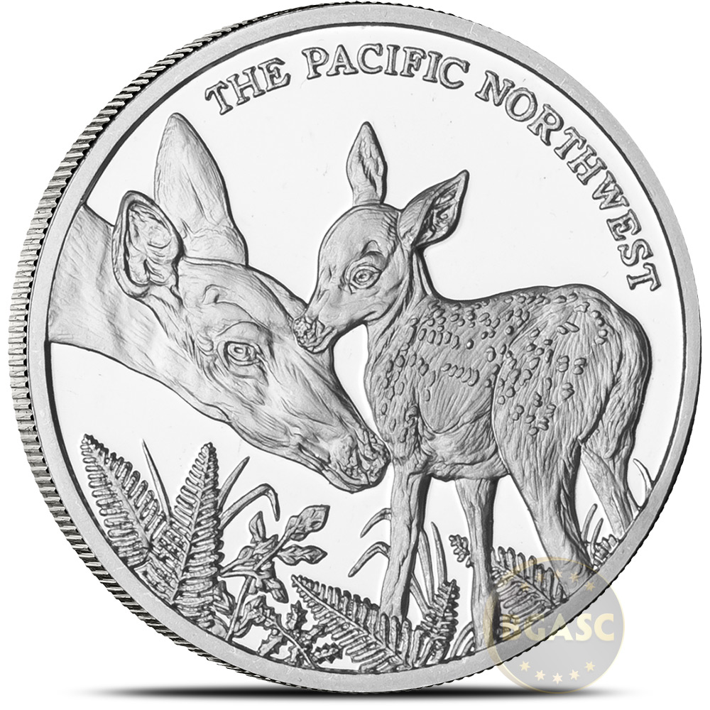 Buy 1 oz Silver Rounds Monarch Silver Buck .999 Fine Silver Bullion - 1 ...