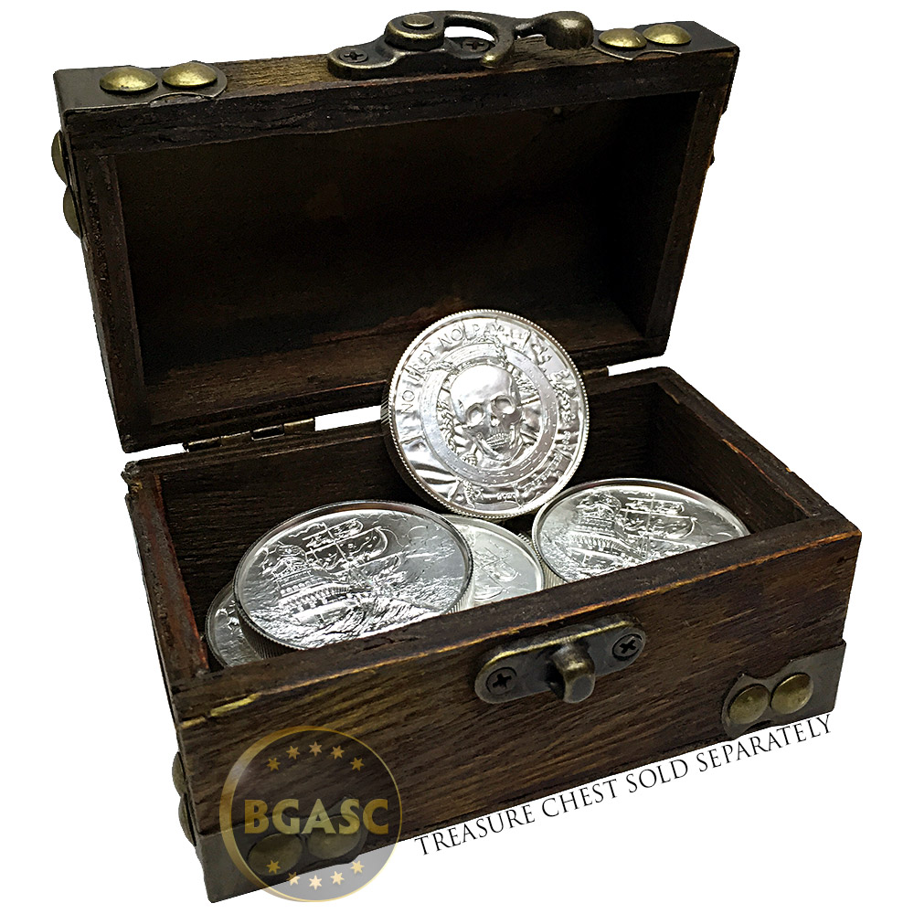 Buy 2 oz Silver Rounds Privateer Ultra High Relief Pirate Rounds .999 ...