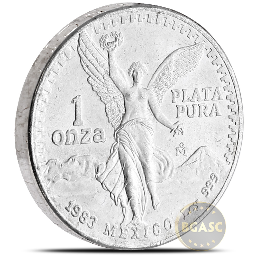Buy 1983 1 oz Onza Silver Mexico Libertad .999 Fine Silver Bullion Coin ...