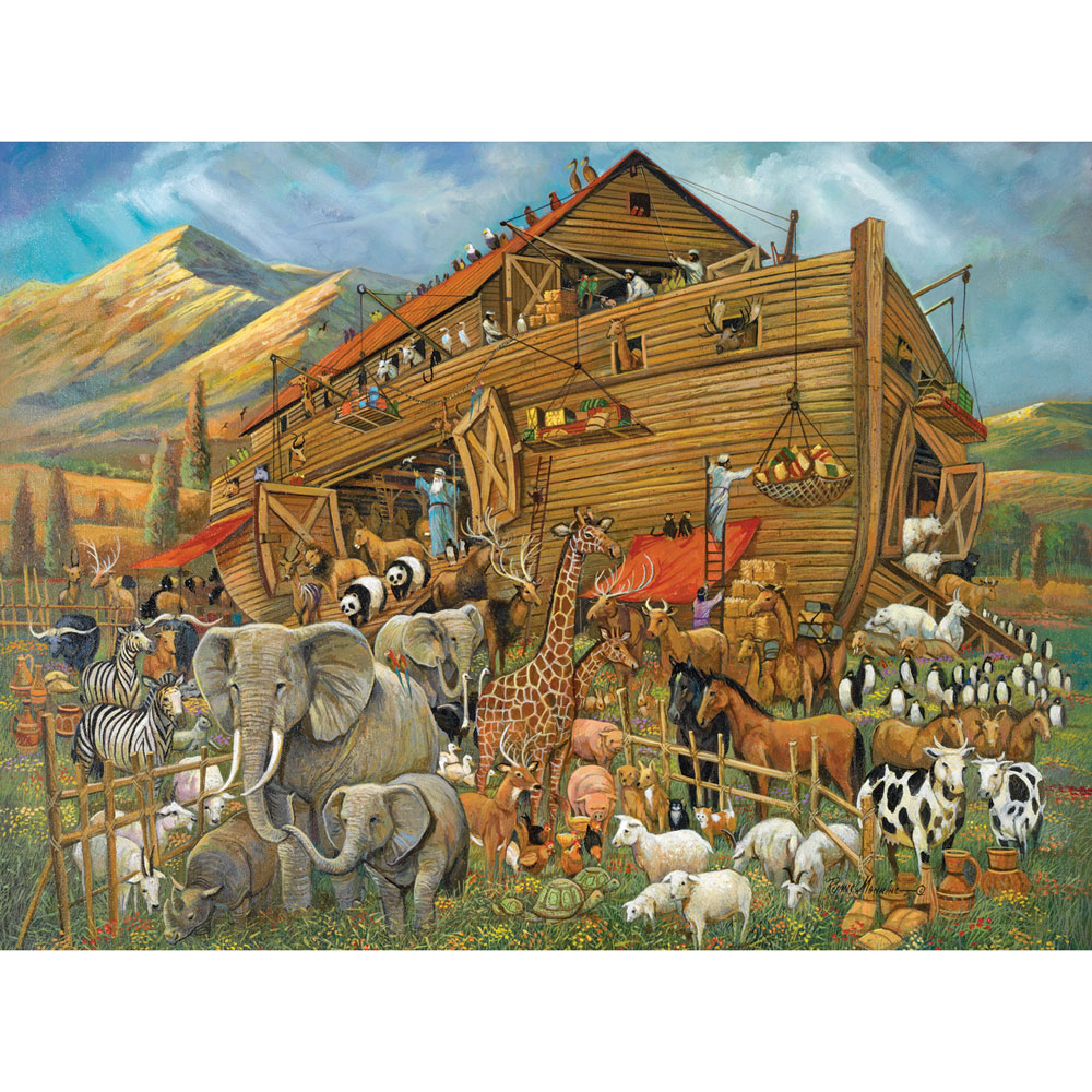 After the Flood 300 Large Piece Wood Jigsaw Puzzle | Bits and Pieces