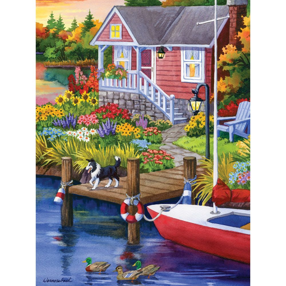 Lakeside Retreat 300 Large Piece Jigsaw Puzzle | Bits and Pieces
