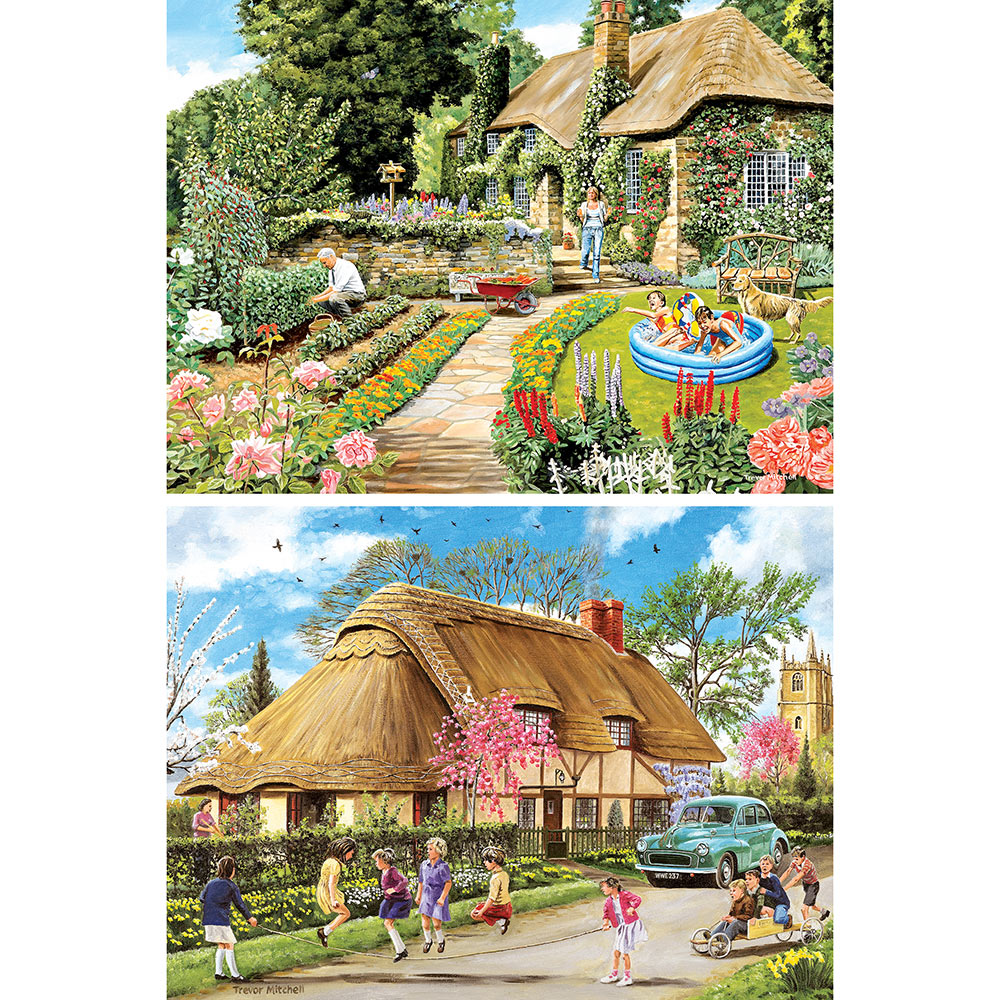 Set of 2: Trevor Mitchell 300 Large Piece Jigsaw Puzzles | Bits and Pieces