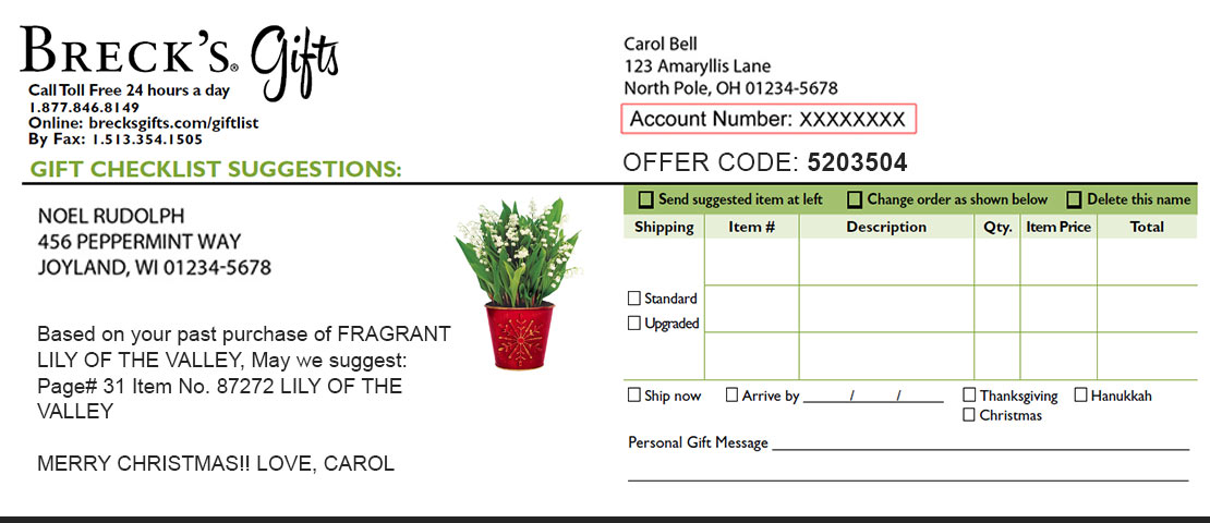 Gift List | Breck's Gifts