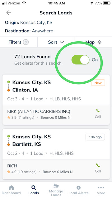 New Load Alerts Now Available on the BulkLoads Mobile App