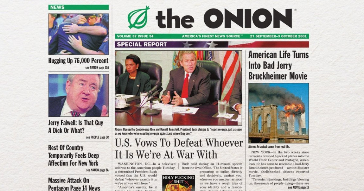 An Oral History of The Onion’s 9/11 Issue — Bunk