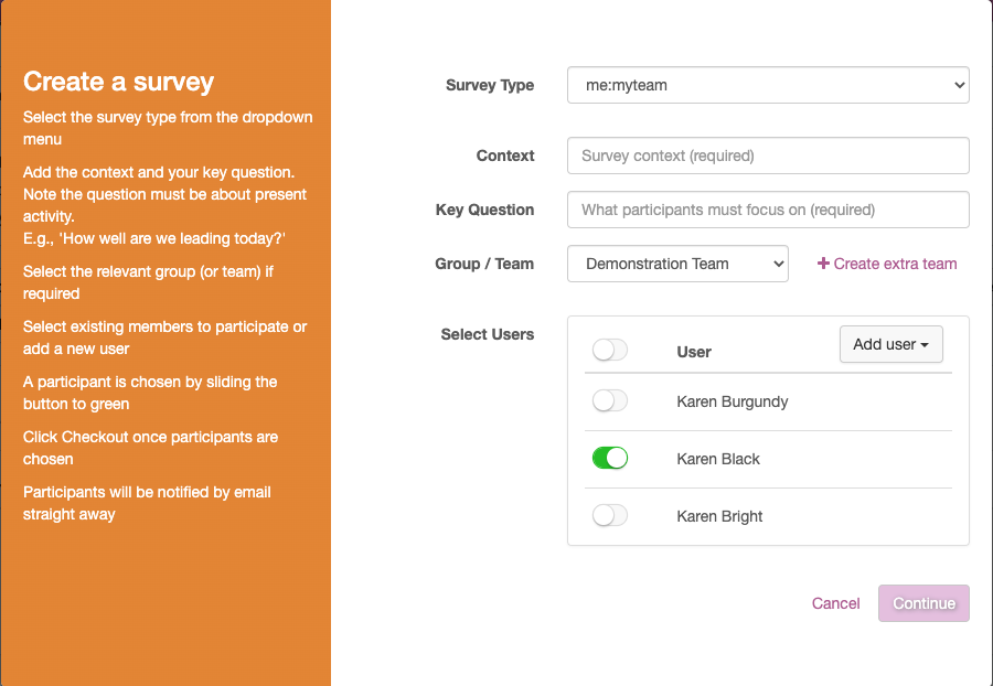 Getting started with me:my™team