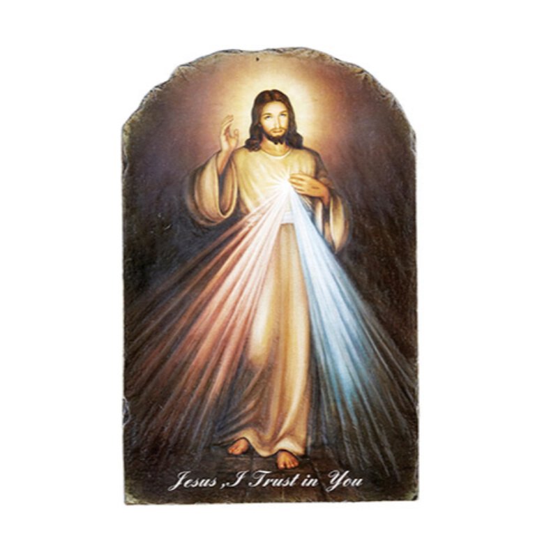 Divine Mercy - Arched Tile Plaque, Plaques: Catholic Gifts & More