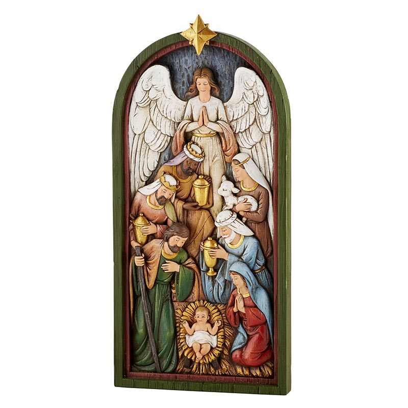 Nativity Plaque - to Stand or Hang, The Nativity: Catholic Gifts & More