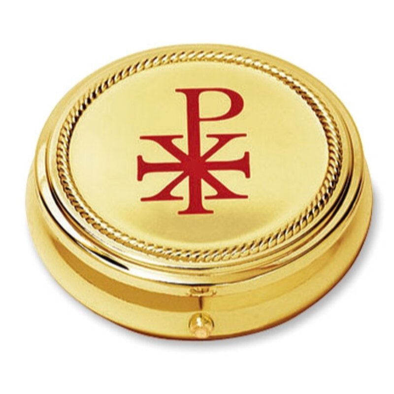 Chi Rho Hospital Pyxs - 2/pk, Mass Kits/Pyxes/Burses: Catholic Gifts & More