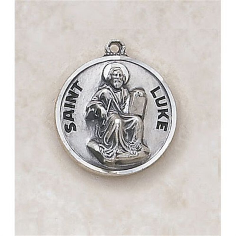 St Luke Medal & Chain | Catholic Gifts & More