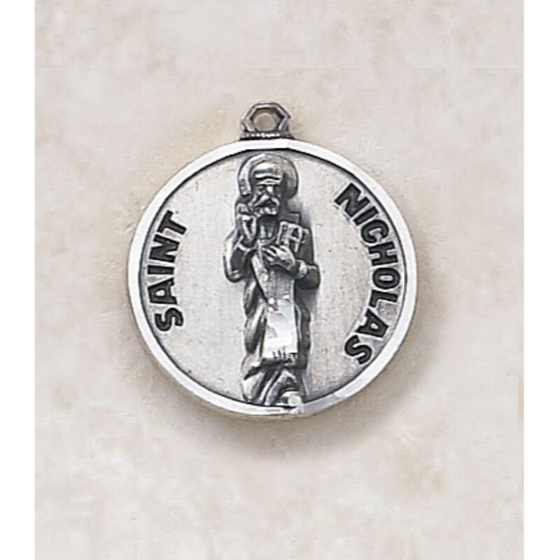 Saint Nicholas Medal - in Sterling Silver, Patron Saints: Catholic ...