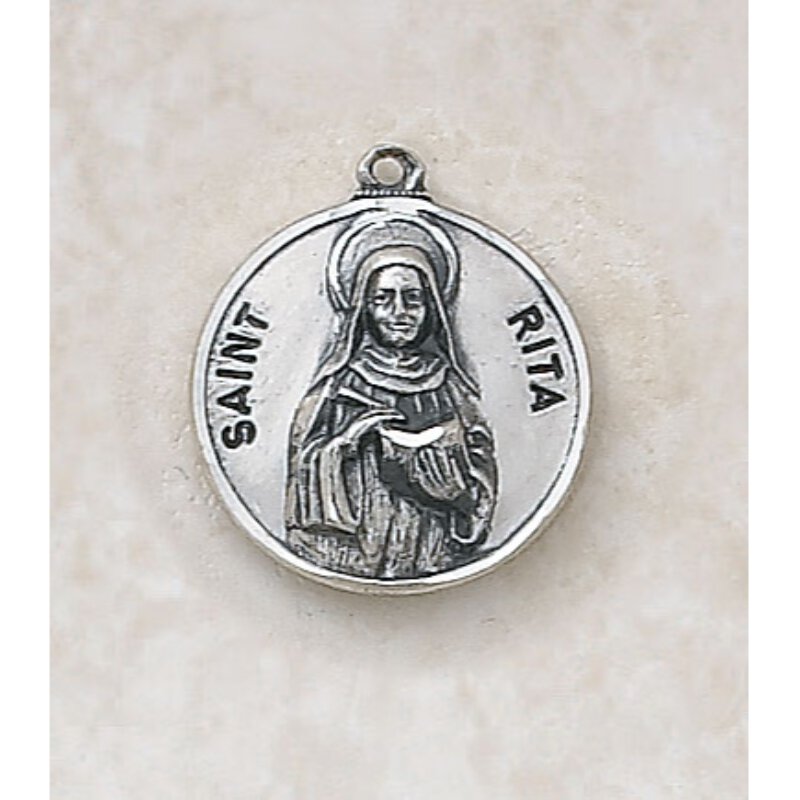 Saint Rita Medal - In Sterling Silver, Patron Saints: Catholic Gifts & More
