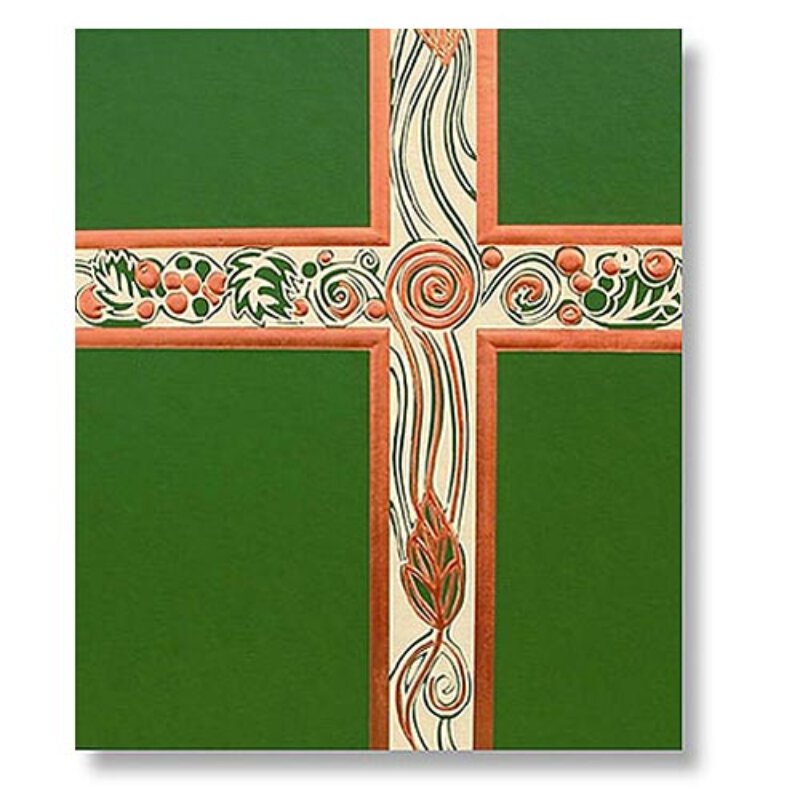 Green with Copper Foil - Ceremonial Service Binder, Church Supplies ...