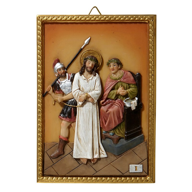 Stations of the Cross Plaques - Set of 15, Lent / Easter: Catholic ...