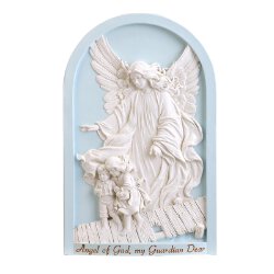 Guardian Angel Wall Plaque for Girls, Baptism Gifts: Catholic Gifts & More