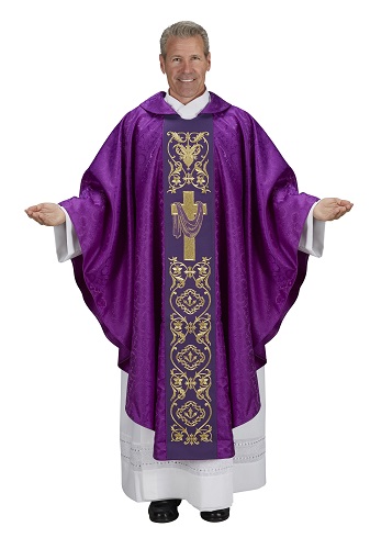 Lenten Story Catholic Chasuble, Clergy/Altar Servers Apparel: Catholic ...