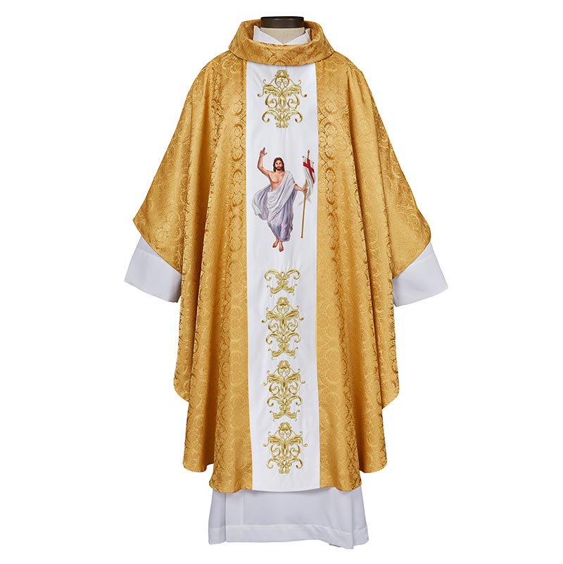 Risen Christ Chasuble for Priests, Clergy/Altar Servers Apparel ...