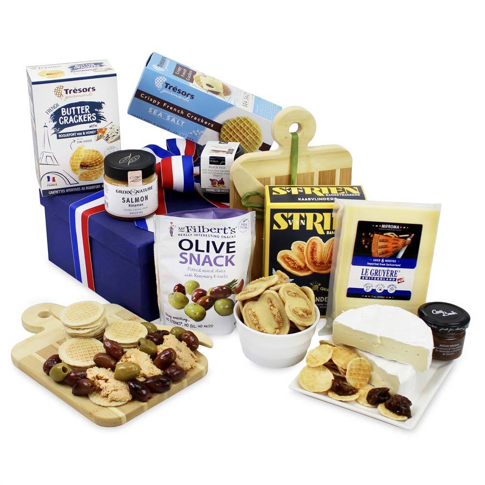French Savories with Cheese Gift Box, Occasion: Chelsea Market Baskets