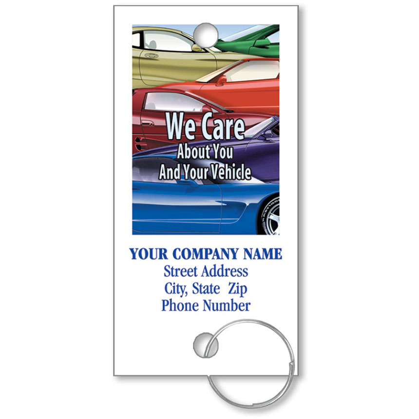 Personalized Full-Color Key Tags - Colorful Cars, Personalized ...