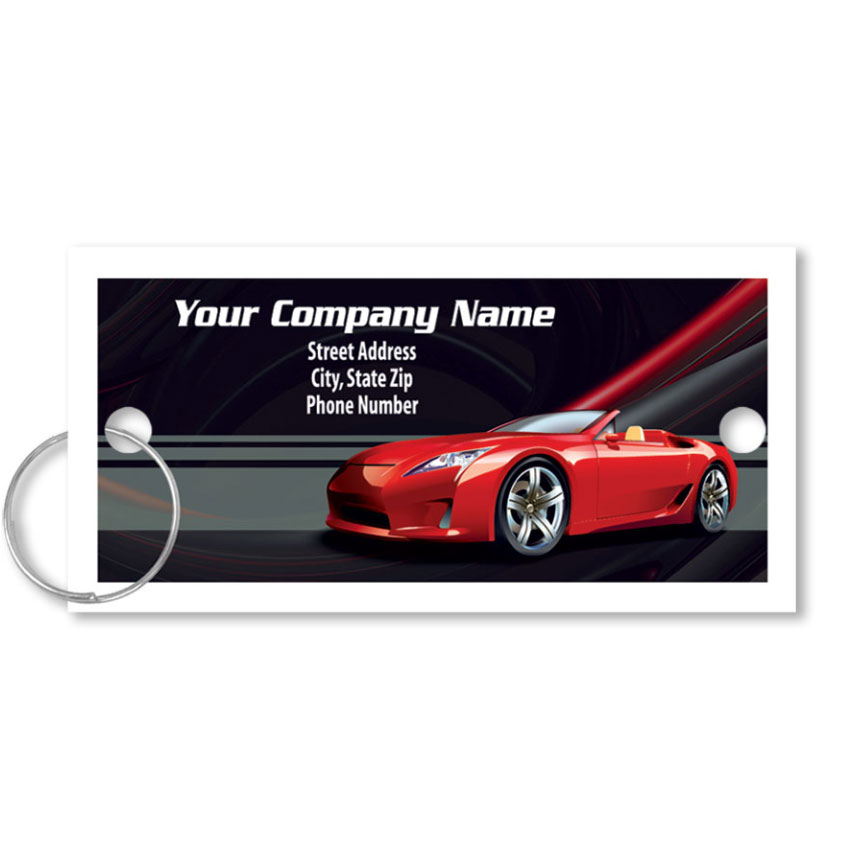 Personalized Full-Color Key Tags - Red Rush, Personalized: Collision ...