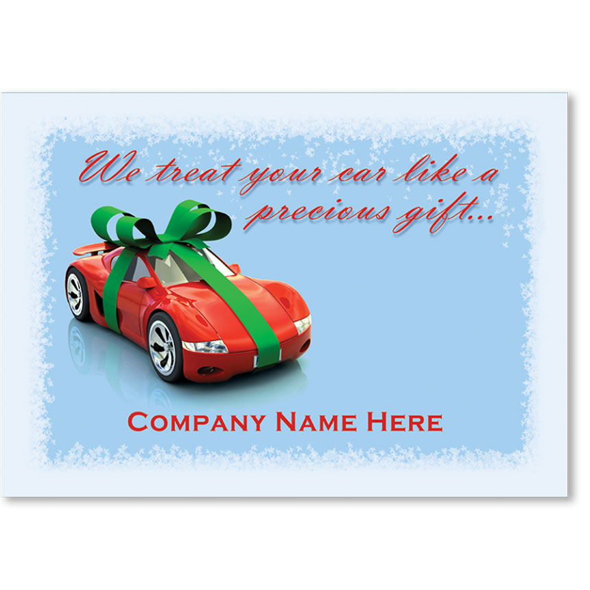 Double Personalized Full-Color Holiday Postcards - Precious Gift