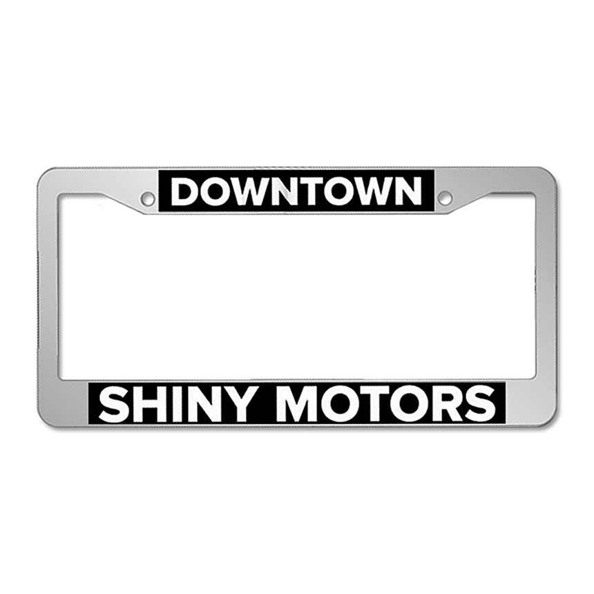 Chrome Faced Recessed Panel License Plate Frames, License Frames ...