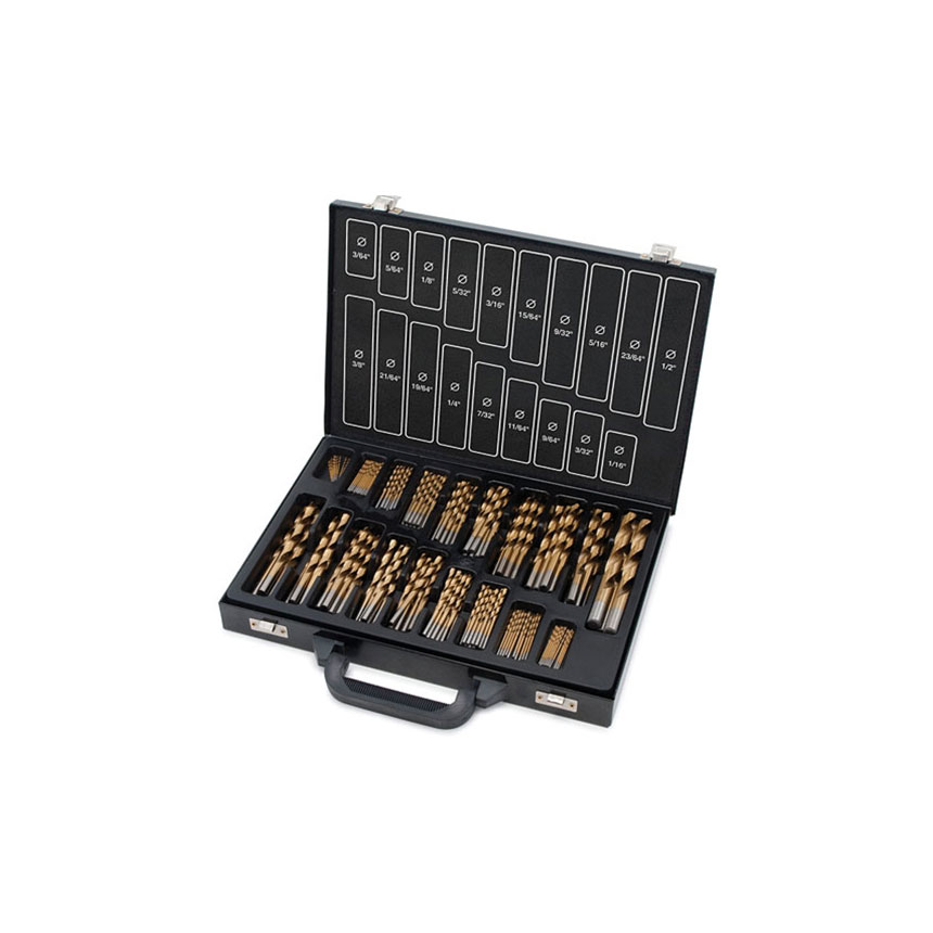 Titan 170-Piece Titanium Coated Drill Bit Set 11170