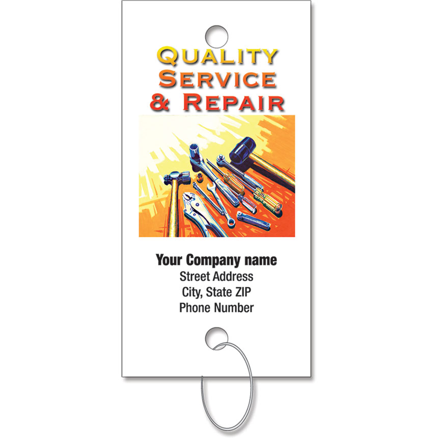 Personalized Full-Color Key Tags - Quality Service & Repair ...