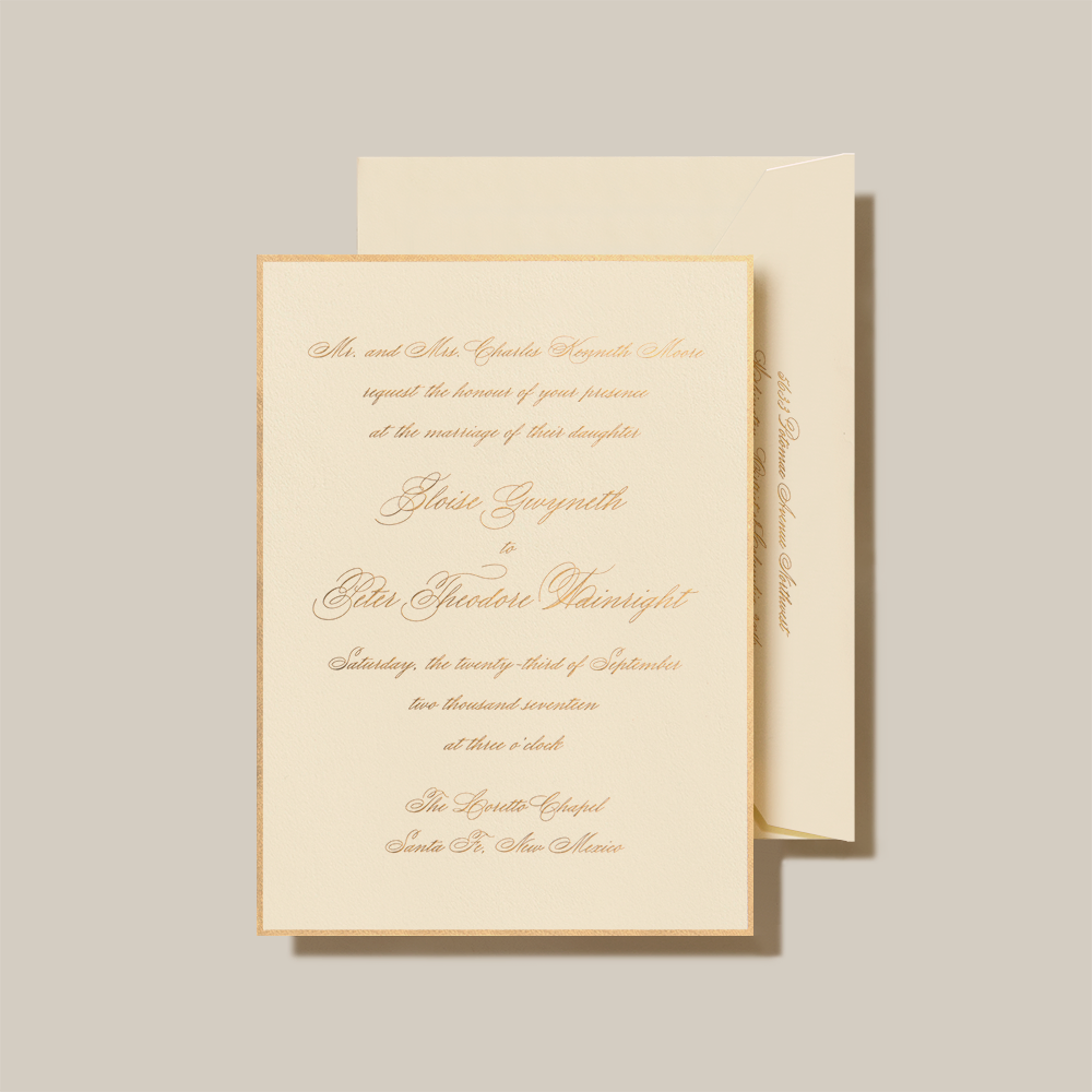 Thermography Wedding Invitations