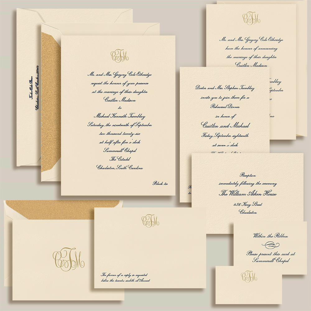 Wedding Invitations Made In France Château De Challain Wedding