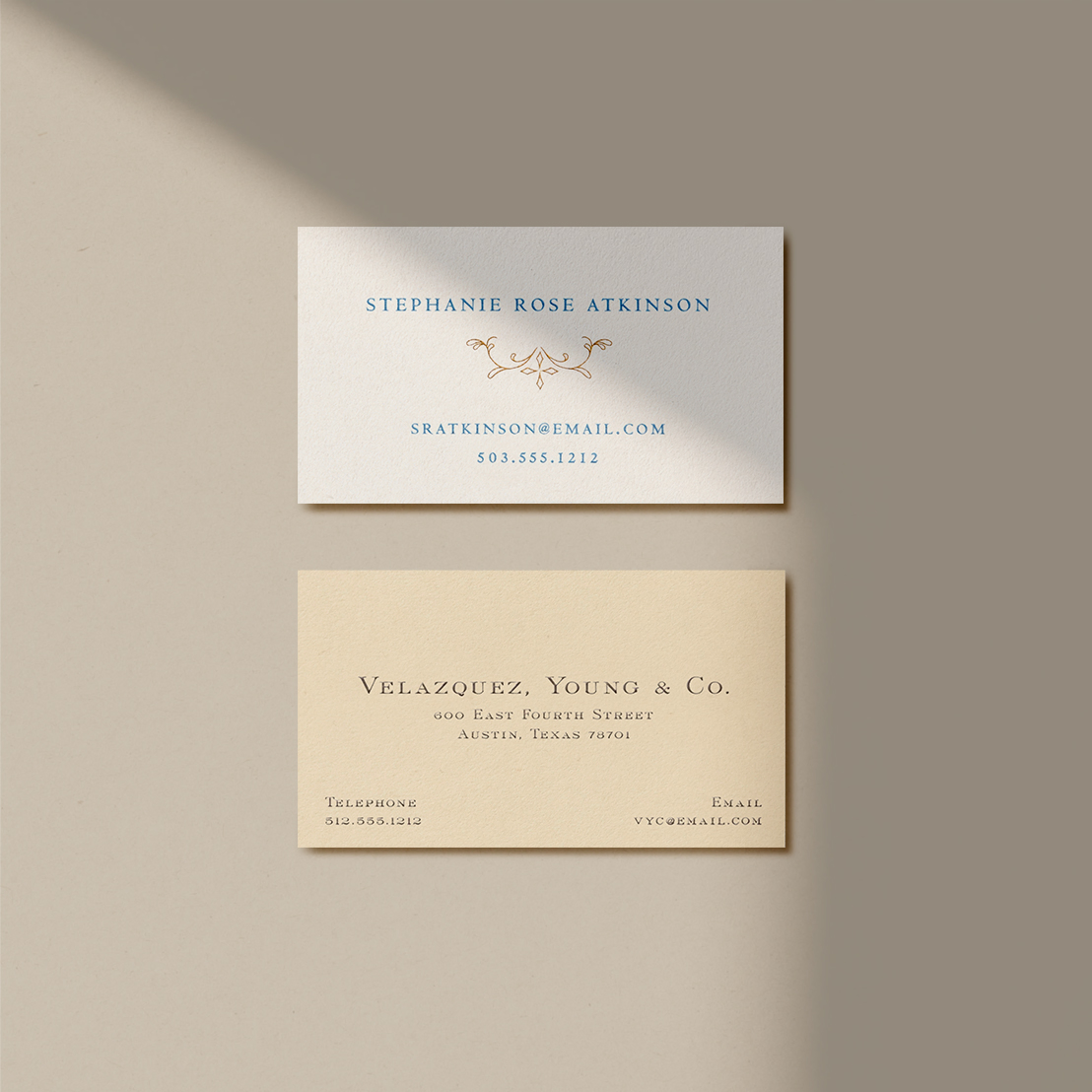 Personalized Name Cards