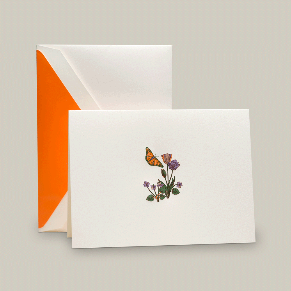 Crane Stationery Butterfly