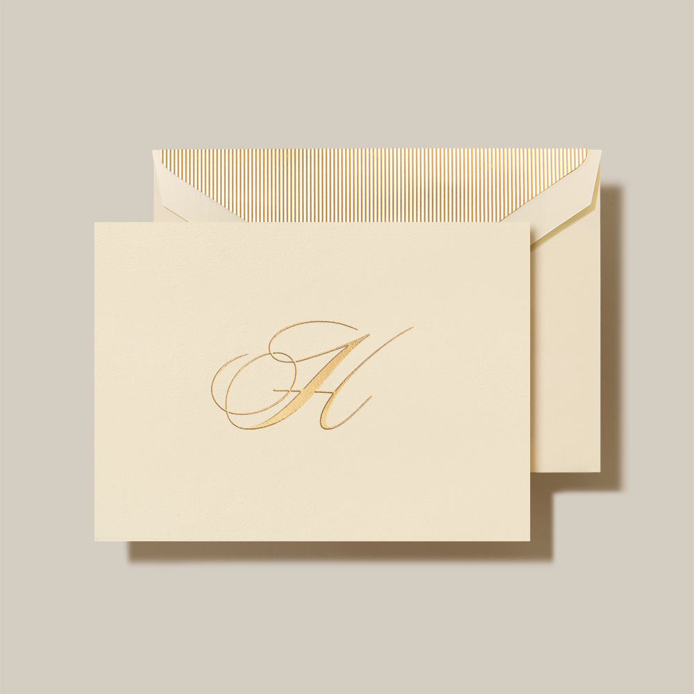 Monogrammed Note Cards Crane Engraved Butterfly Stationery By Crane