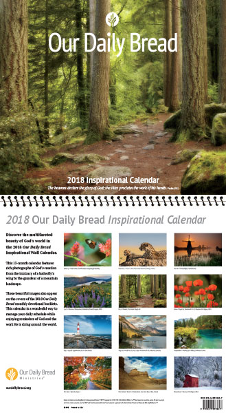 2018 Our Daily Bread Wall Calendar