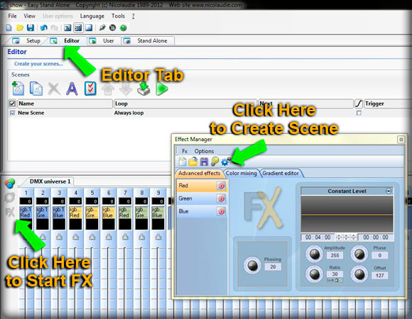 LED Tutorials - Easy Stand Alone Software, Nicolaudie ESA
