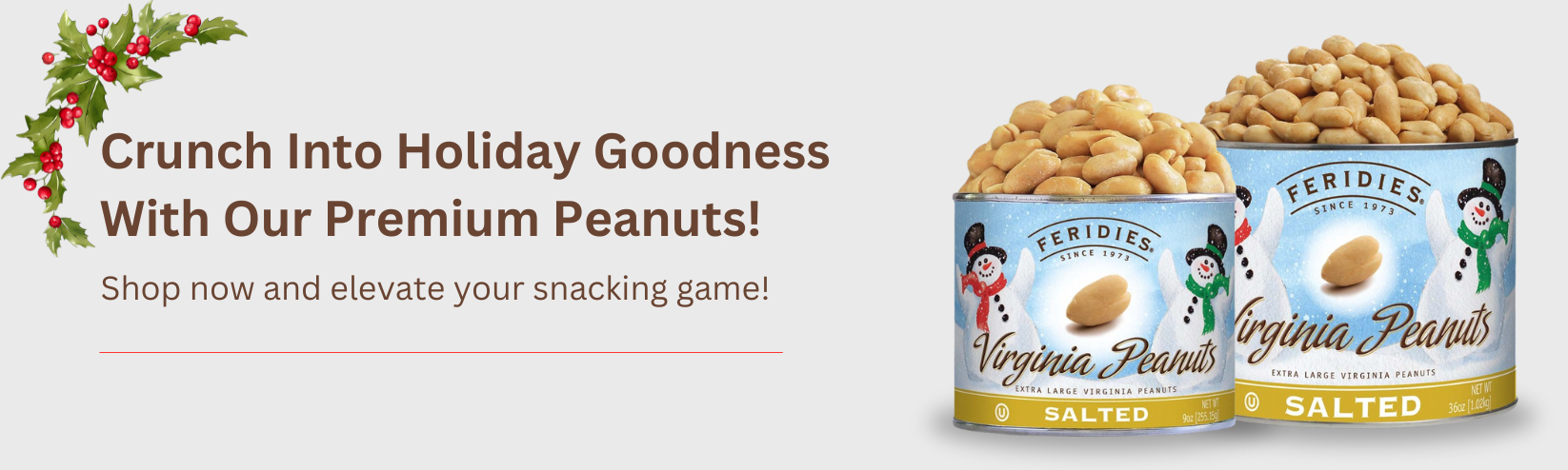 Virginia Peanuts | Nut Gift Baskets & Snack Mixes| FERIDIES