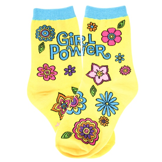 Children's Girl Power Socks, Kids Novelty Socks: Foot Traffic