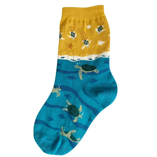 Children's Sea Turtles Socks, Kids Novelty Socks: Foot Traffic