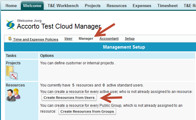 Adding Users and Resources : Accorto Support