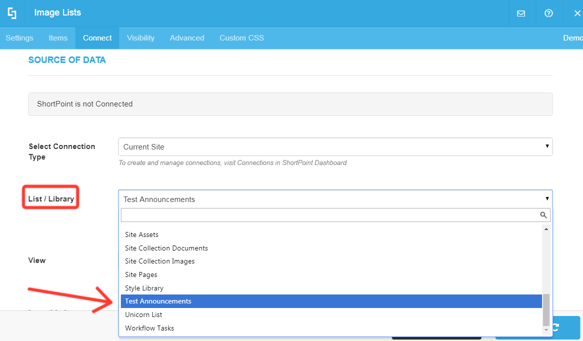 How to Connect SharePoint Announcements to ShortPoint Design Elements : ShortPoint Support