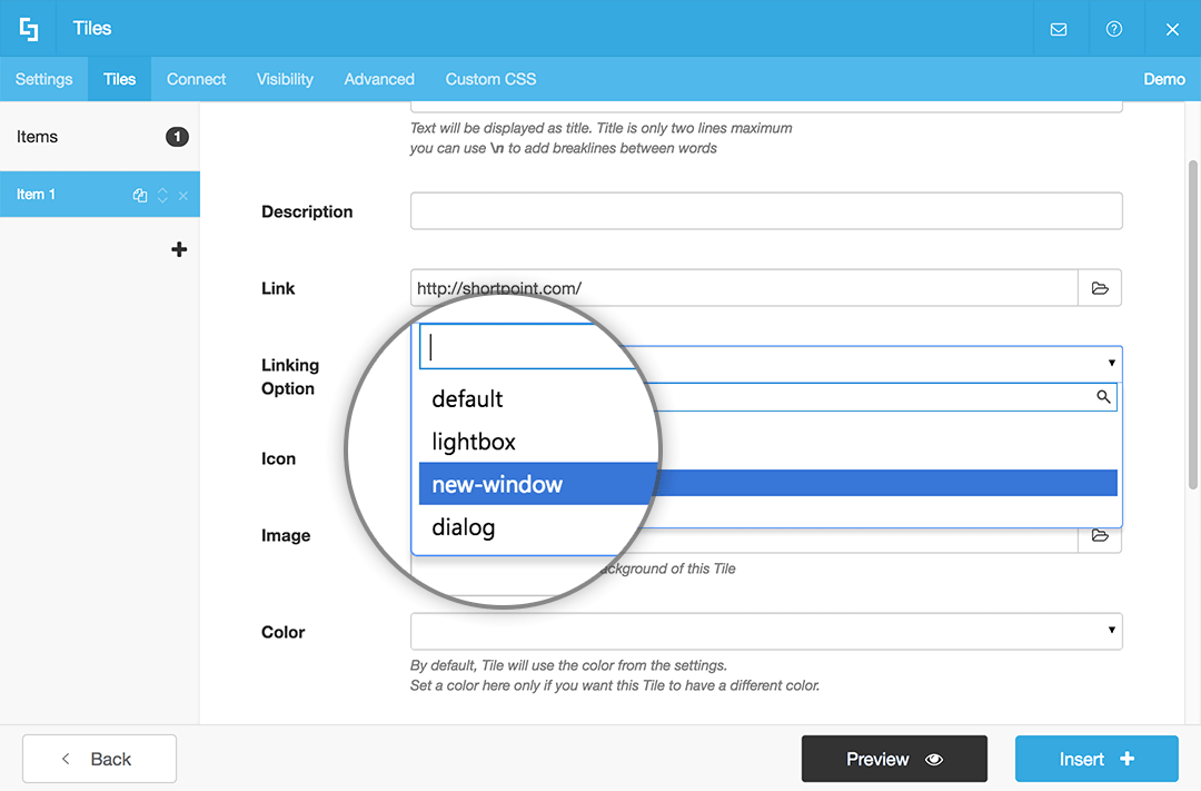 Types of Linking Options in Page Builder Elements : Support Center