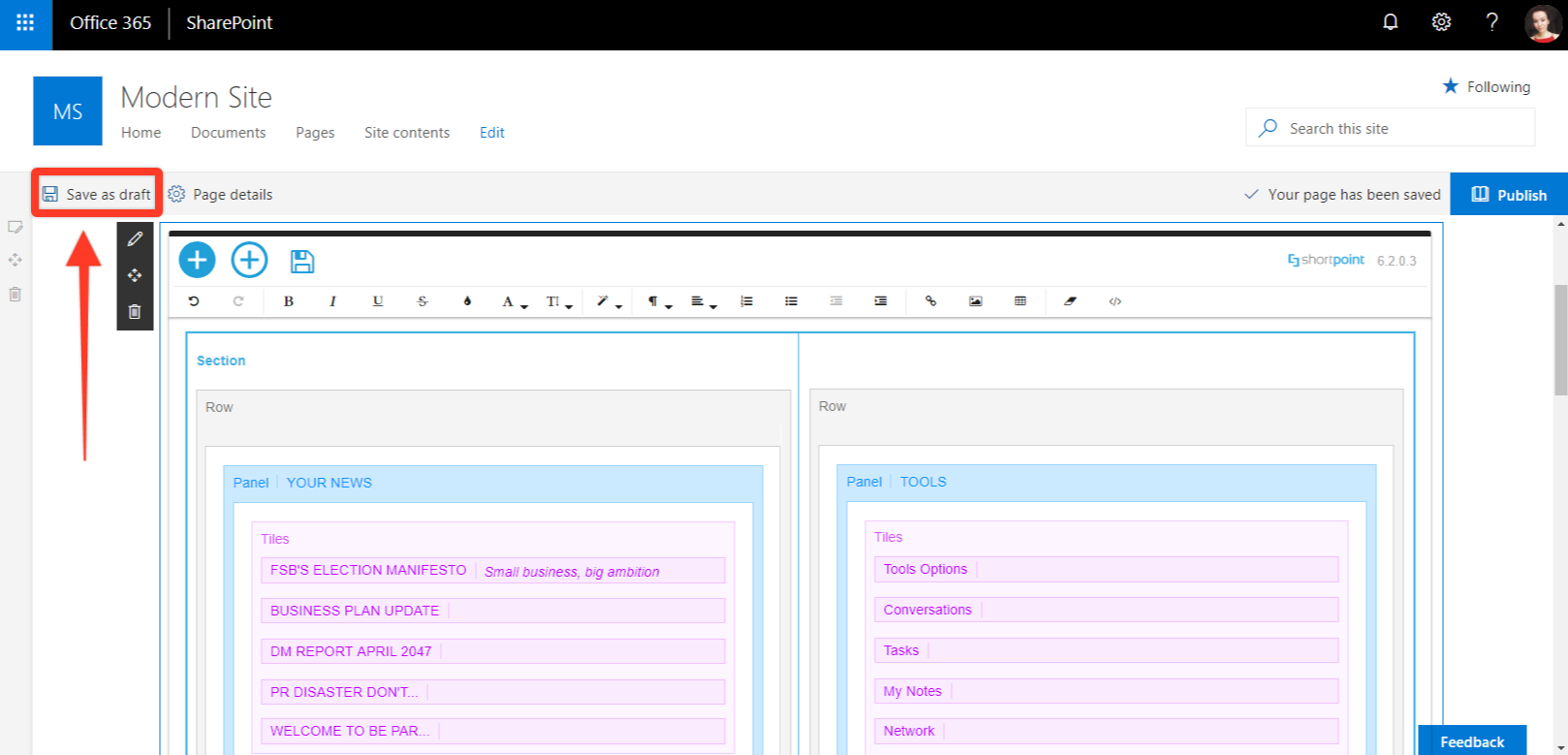 How to Transform a Classic SharePoint Page into Modern : ShortPoint Support
