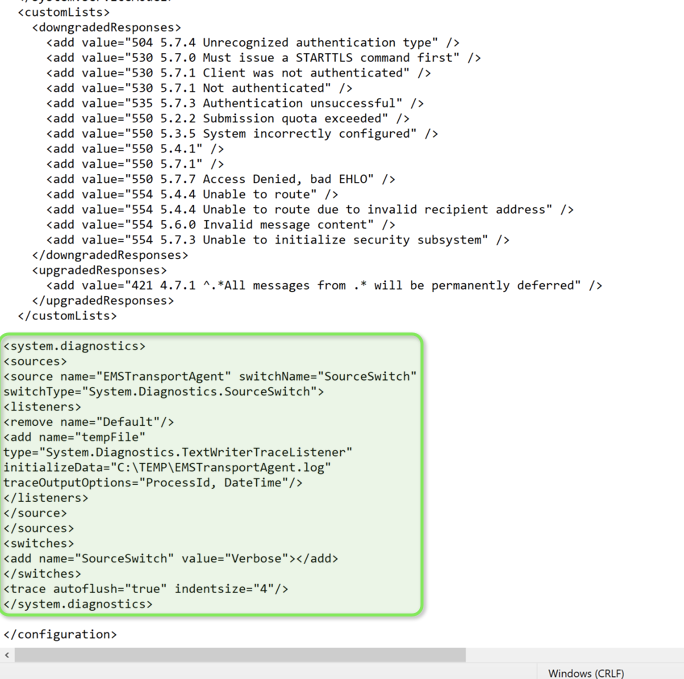 How do I enable logging for the Exchange Mobile Gateway? : Help Center