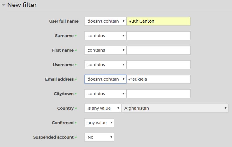 Export a list of all active users : LEO GRC (formally Eukleia) Support