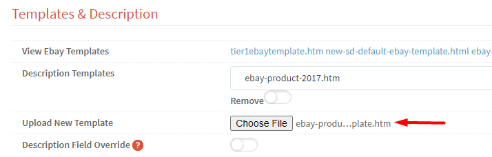 How To: Add a Custom eBay Template : Support