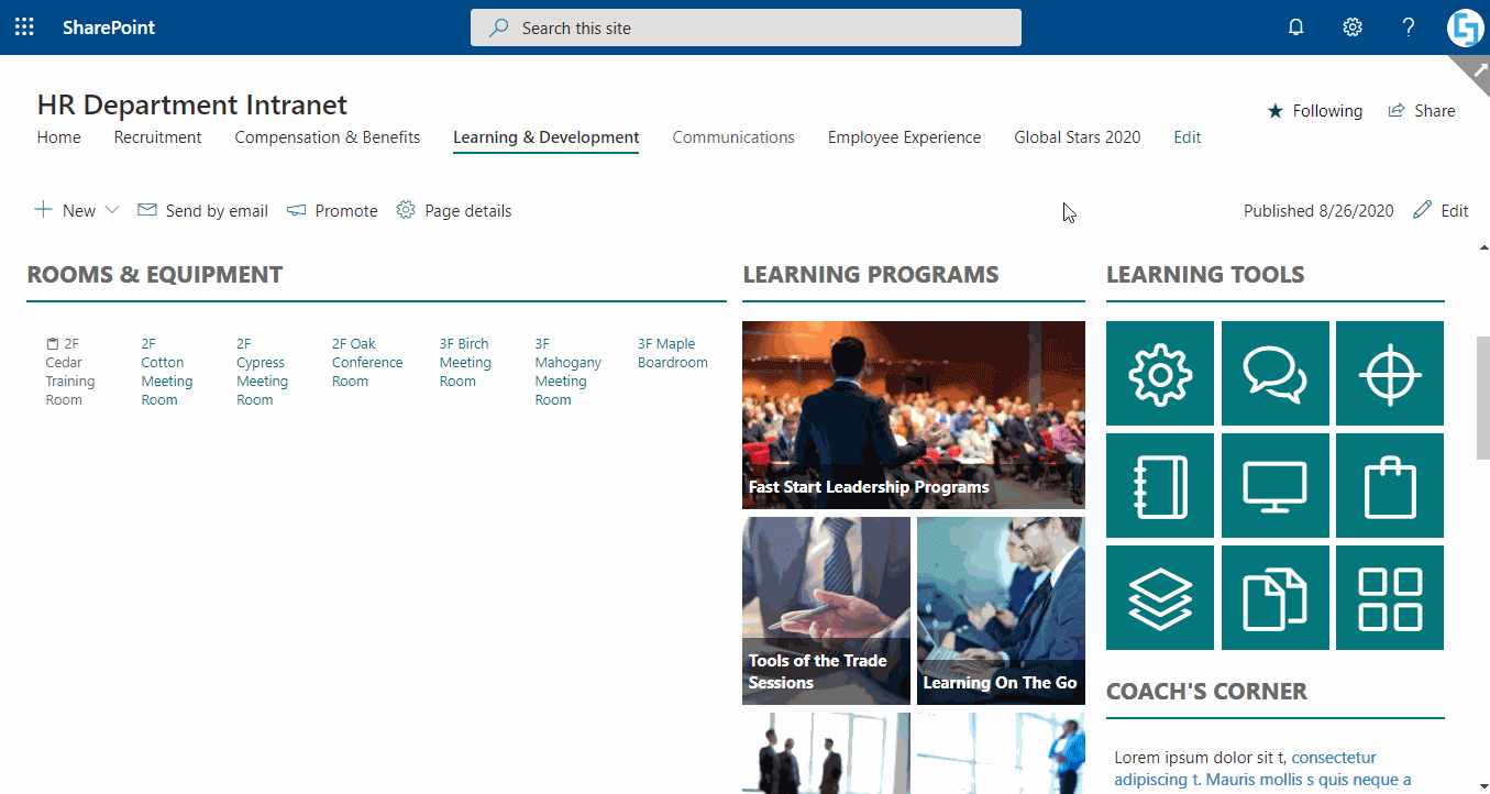 How To Display Office 365 Room Calendar View In SharePoint ShortPoint How To Display Office 365 Room Calendar View In SharePoint ShortPoint