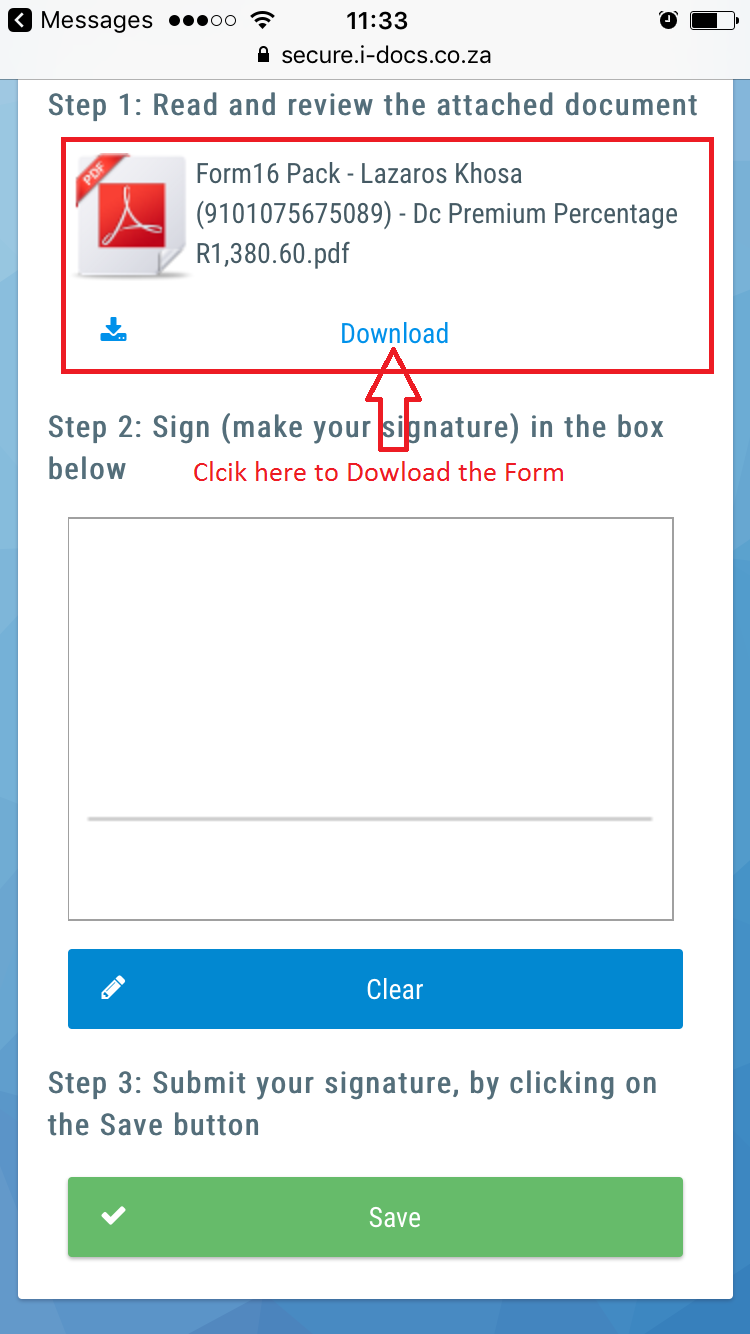 How to sign a Document on your Mobile Device. : i-DOCS Support